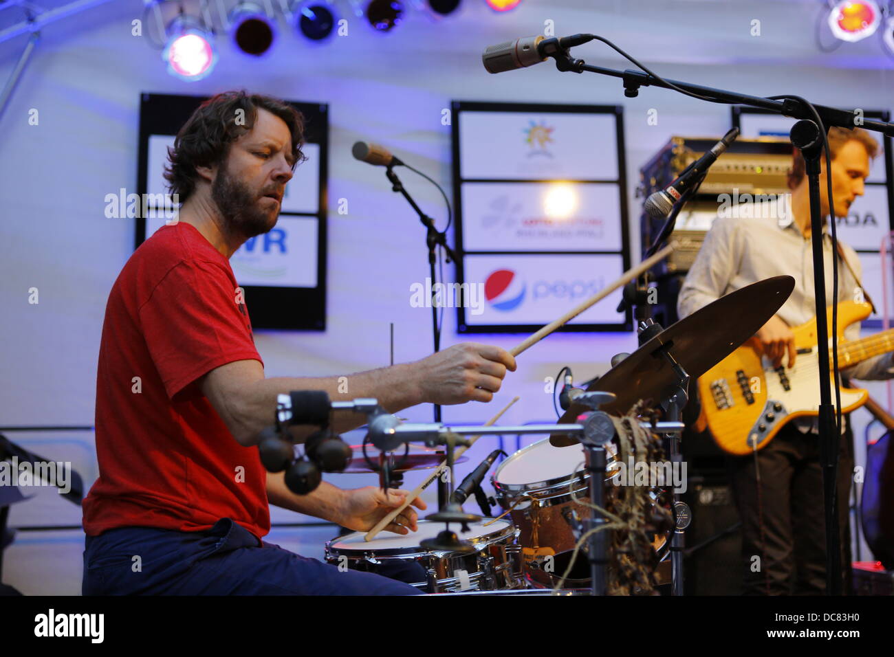 Worms, Germany. 11th August 2013. American drummer Billy Martin is ...