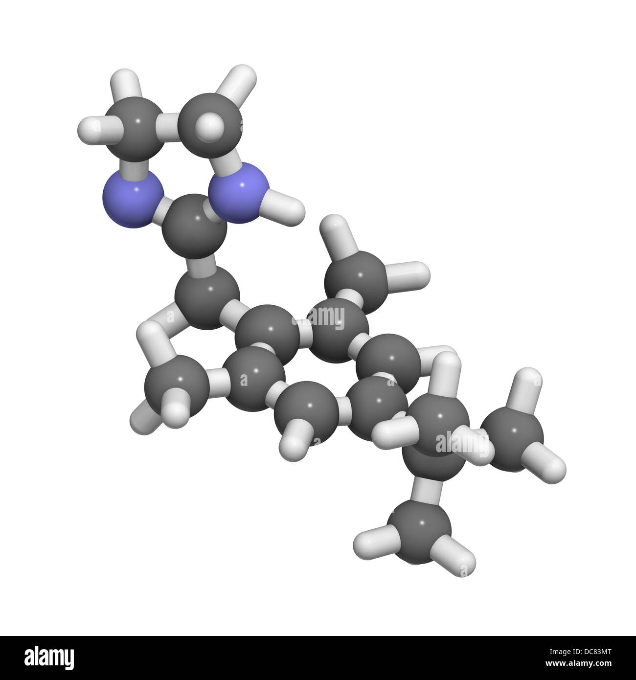 Xylometazoline nasal decongestant, chemical structure. Often used in ...