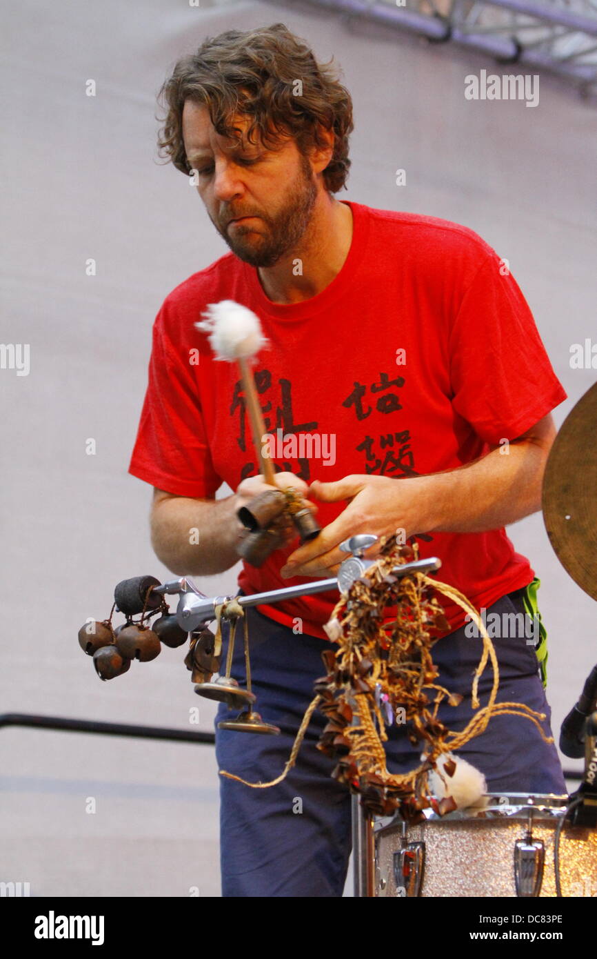 Worms, Germany. 11th August 2013. American drummer Billy Martin is ...