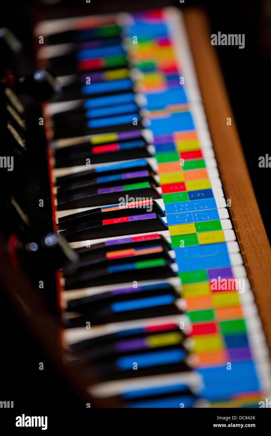 The instrument 'Chromelodeon I' an inventions by the American composer ...