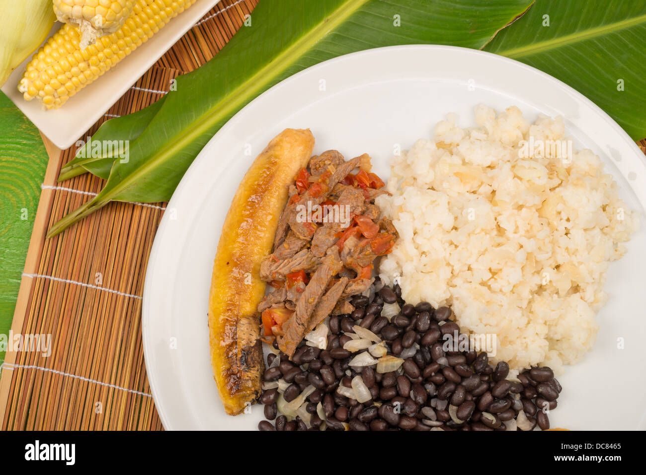 Pabellon criollo, a Venezuelan classic gathering some of the basic ...