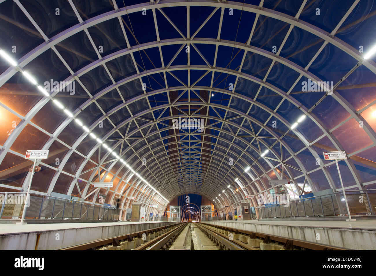 Basarab Bridge, tram station Stock Photo - Alamy