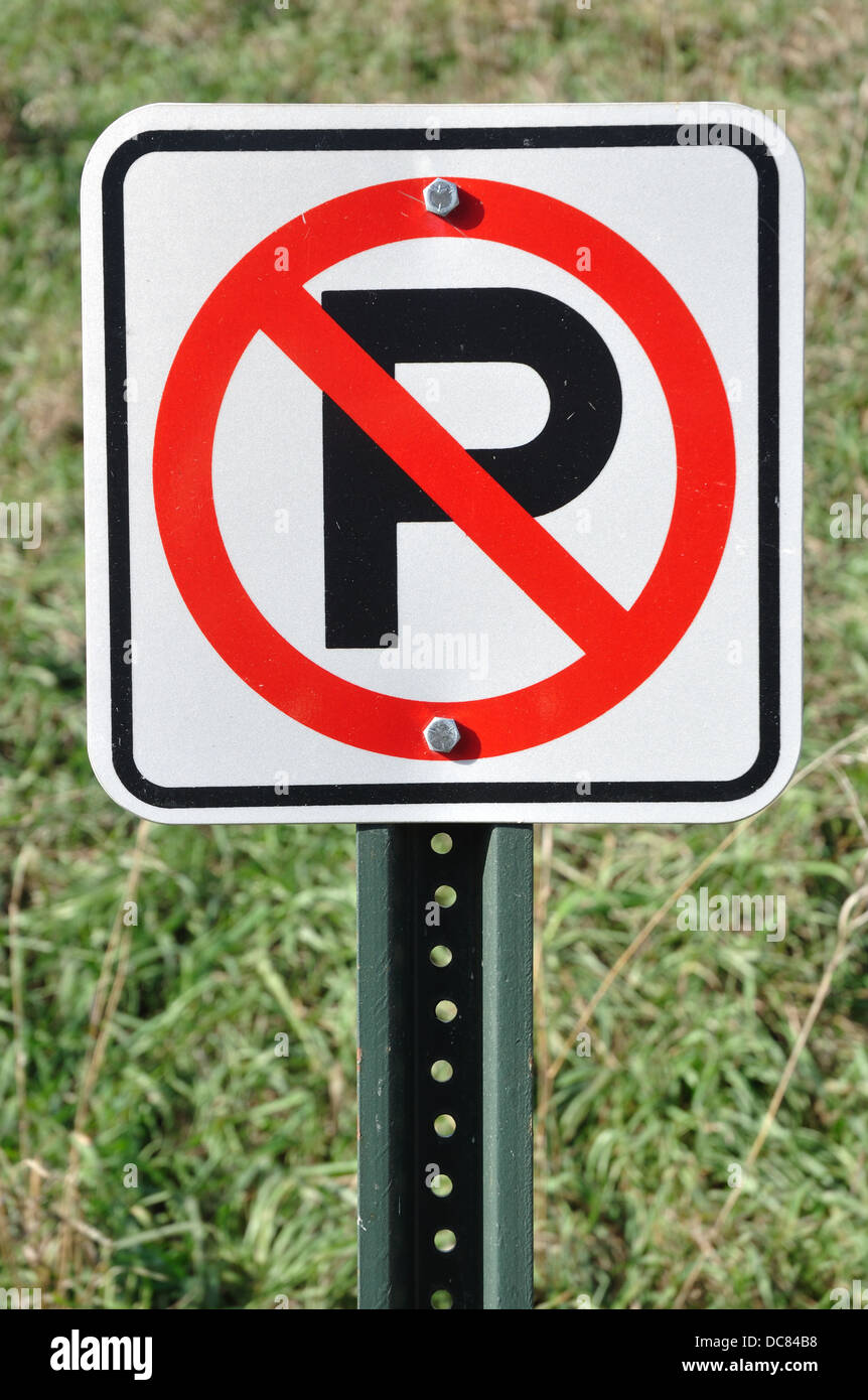No Parking Road Sign