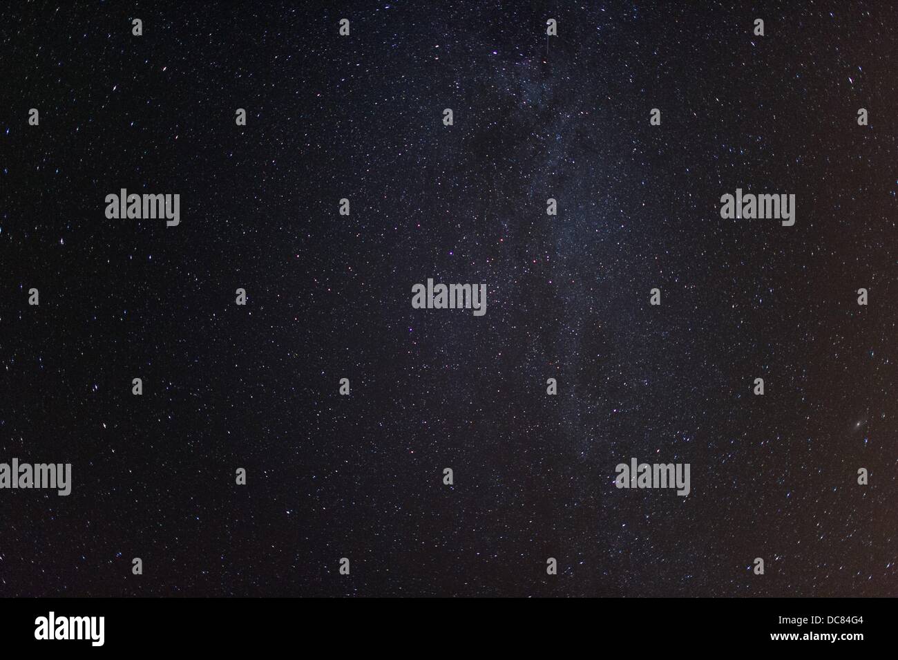 Countless stars illuminate the night sky near Sieversdorf, Germany, 11 ...