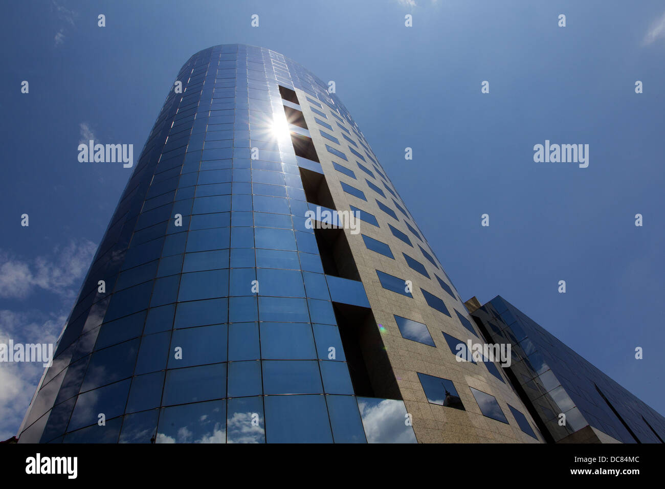 Tall skyscrapers in background hi-res stock photography and images - Alamy