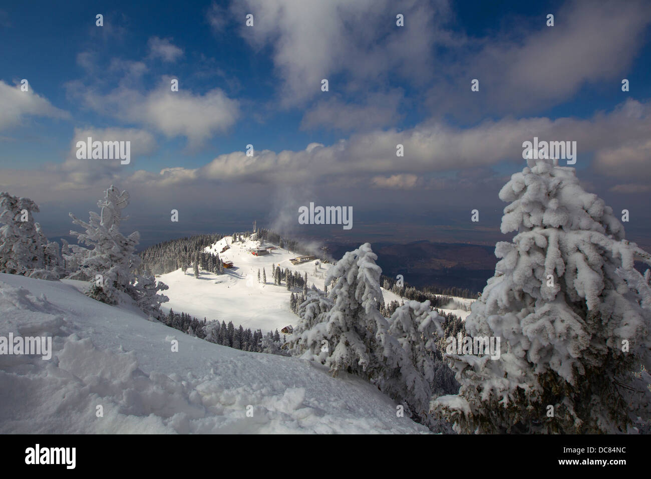 Postavaru Mountains in winter season,Brasov,Romania Stock Photo - Alamy