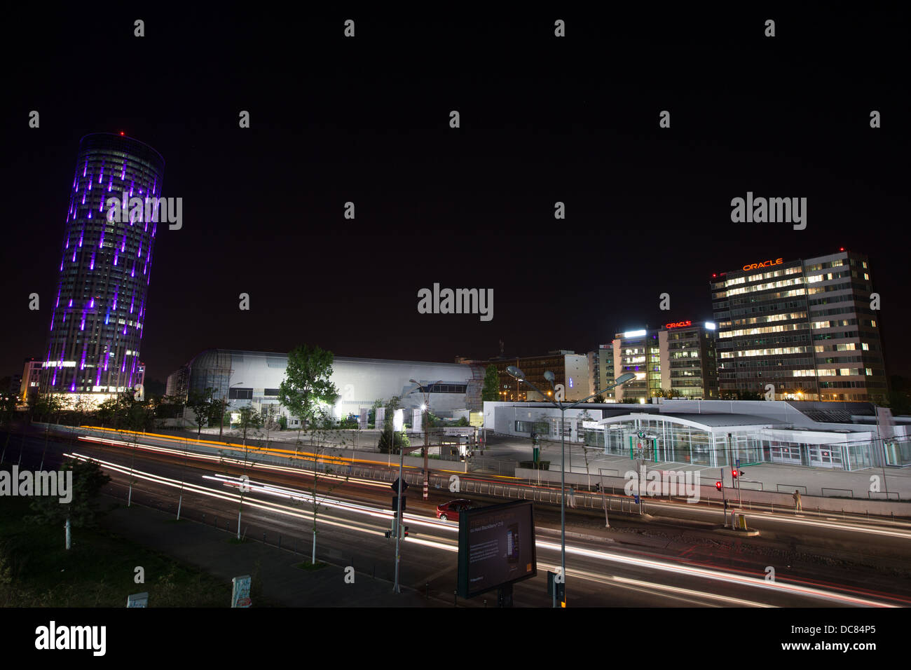 Sky Tower,the tallest modern office business building in Bucharest ...