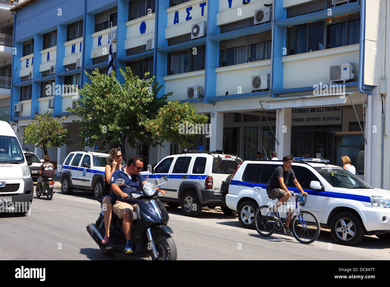 Police station in the north western Greek port town of Igoumenitsa ...