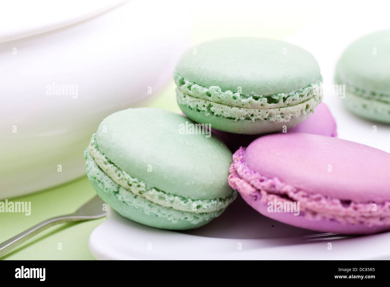 Close-up of sweet French cookies - macaroon Stock Photo - Alamy
