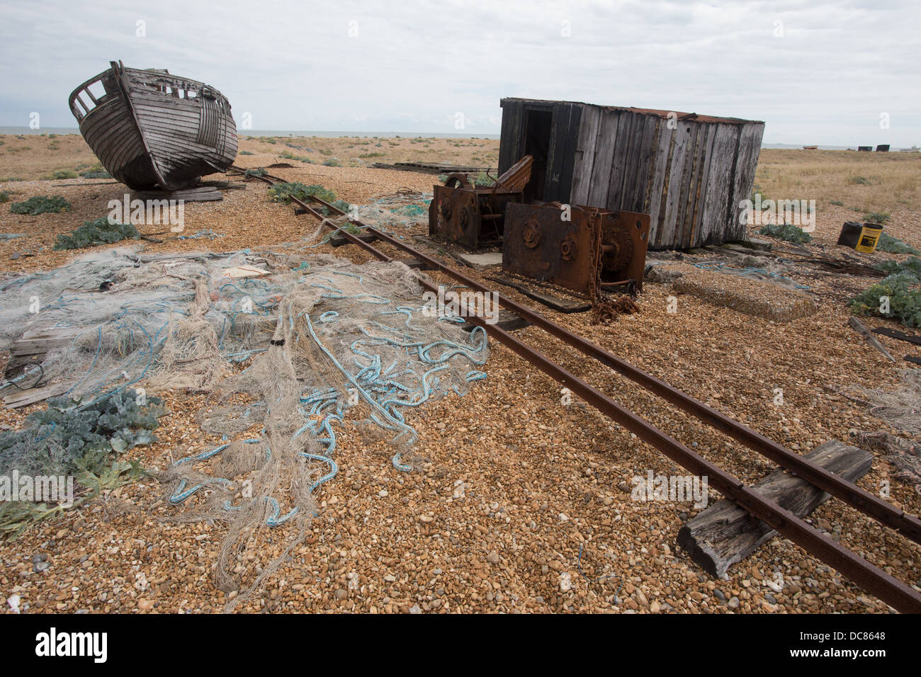 pebble beach Dungeness Kent Stock Photo - Alamy