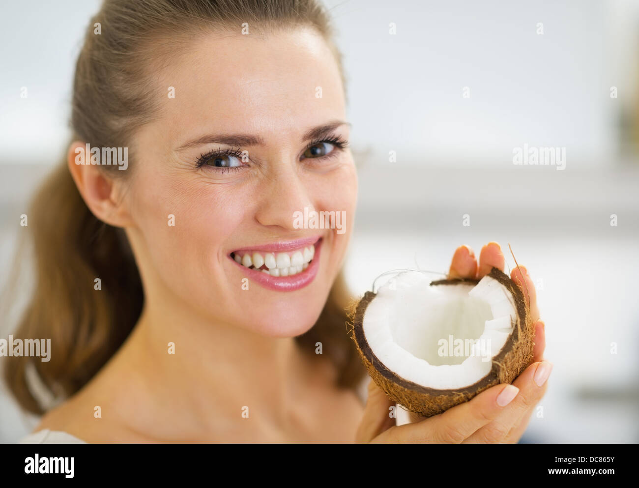 Coconut smiling hi-res stock photography and images - Alamy