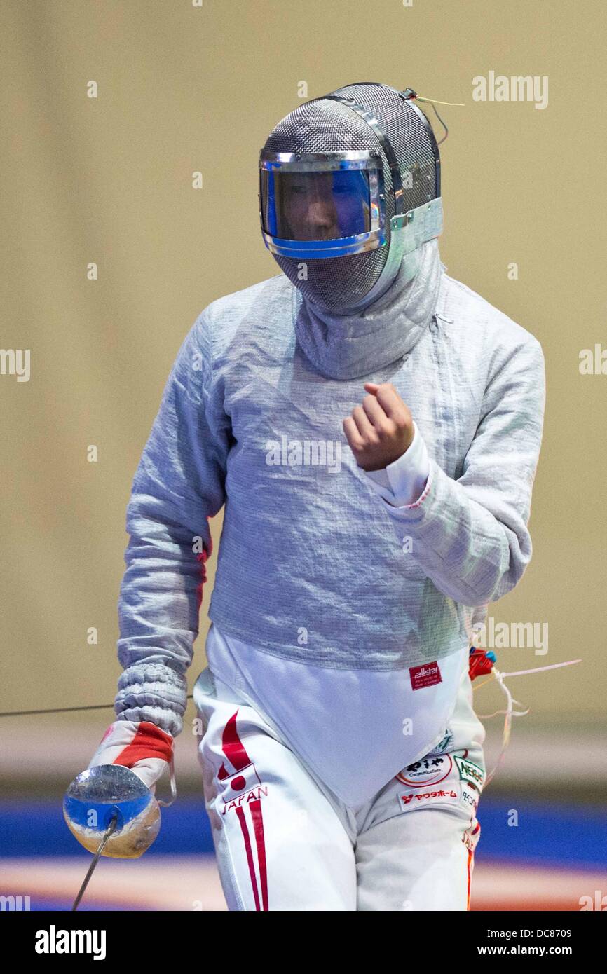 Budapest, Hungary. 10th Aug, 2013. Kota Arai (JPN) Fencing : World Fencing Championships ...