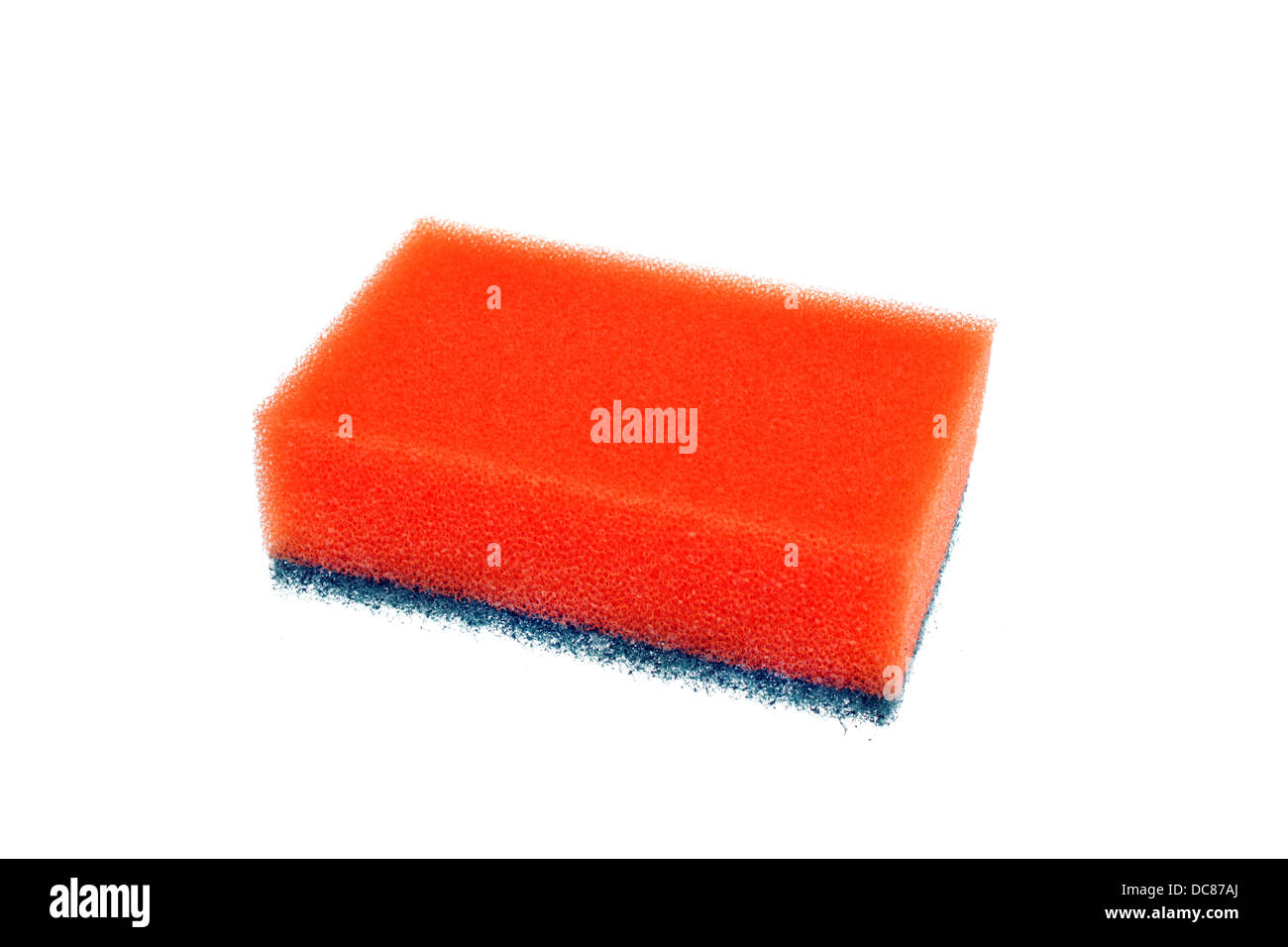 Sponge orange for washing dishes Stock Photo - Alamy