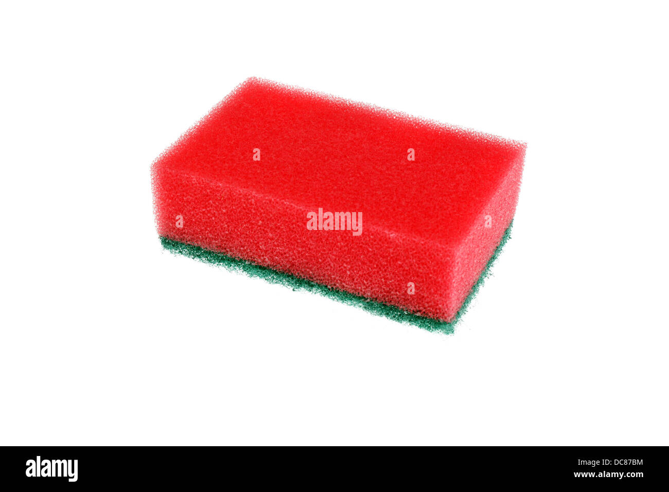 Sponge red for washing dishes Stock Photo - Alamy