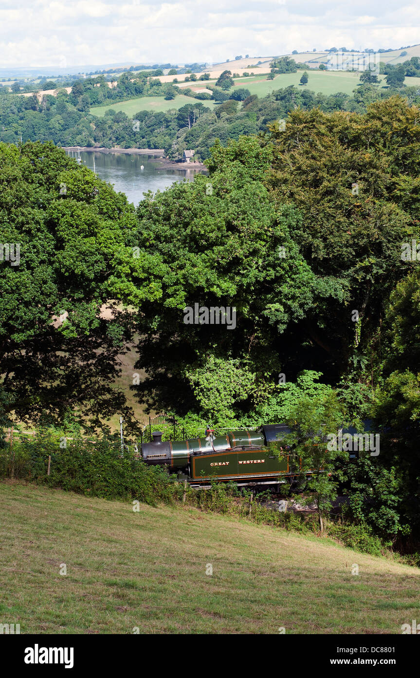 Hercules steam train at greenway halt hi-res stock photography and ...