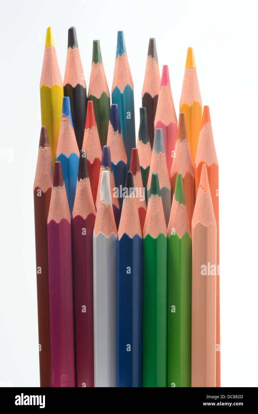 Some colored pencils Stock Photo - Alamy