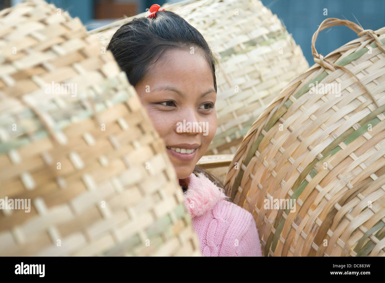 Woven baskets hi-res stock photography and images - Alamy