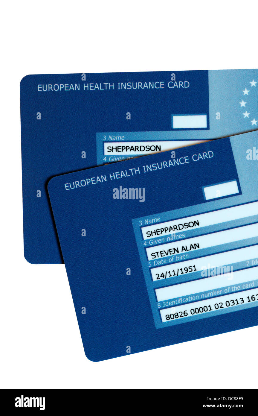 European health cards hi-res stock photography and images - Alamy