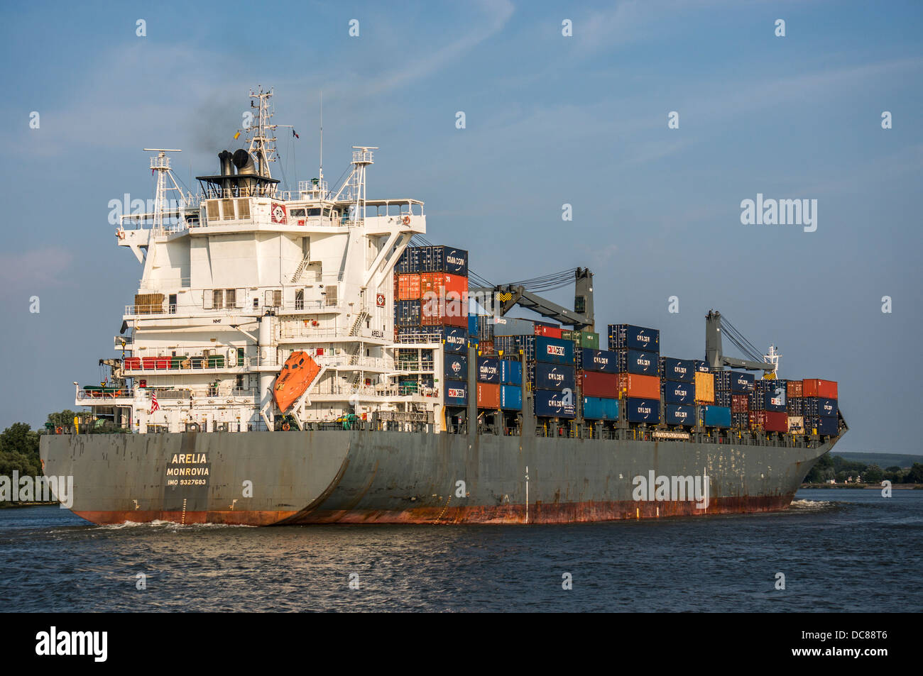 French container ship hi-res stock photography and images - Alamy