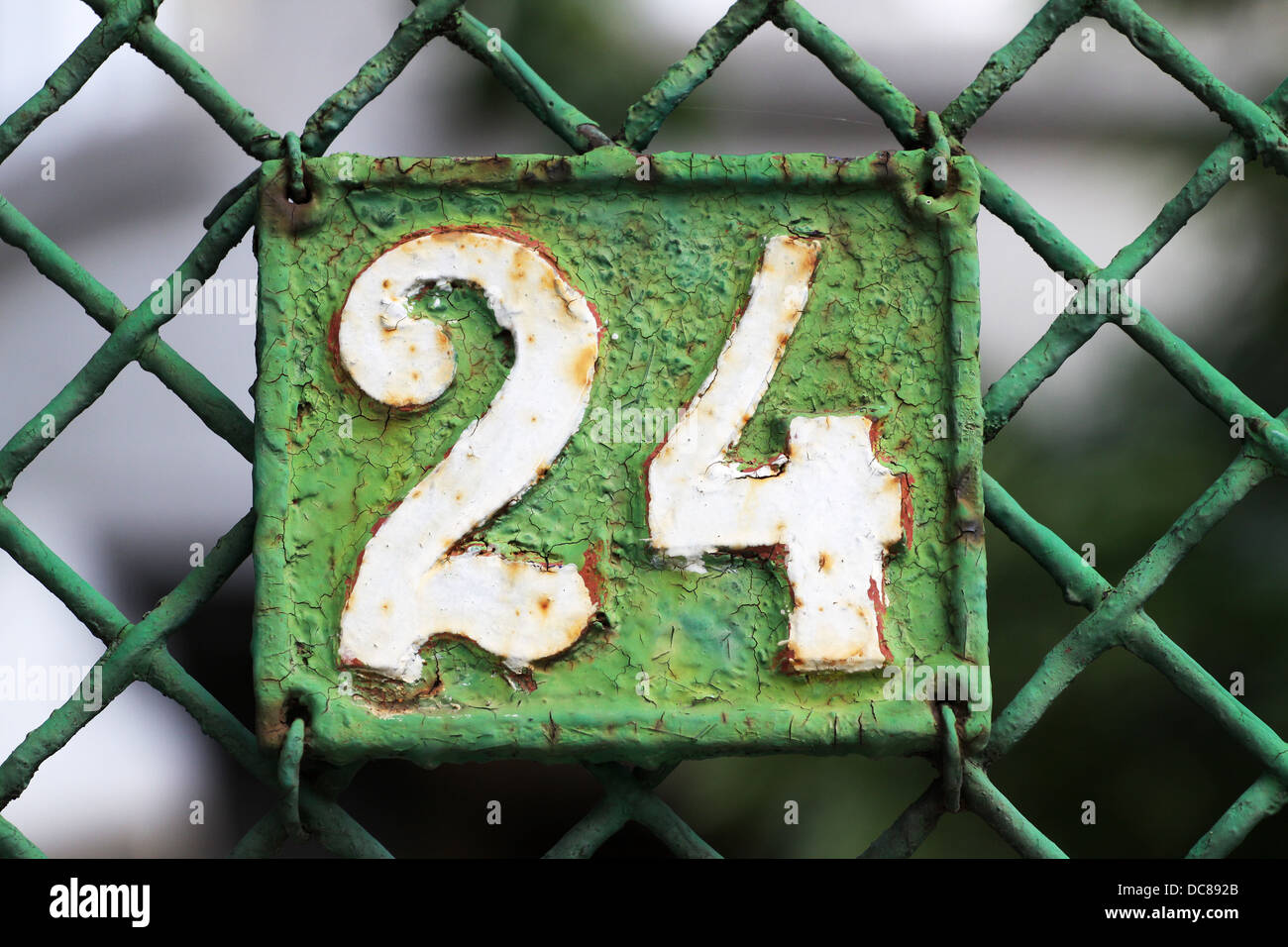 House numbers in different styles and colors (concept for real estate ...