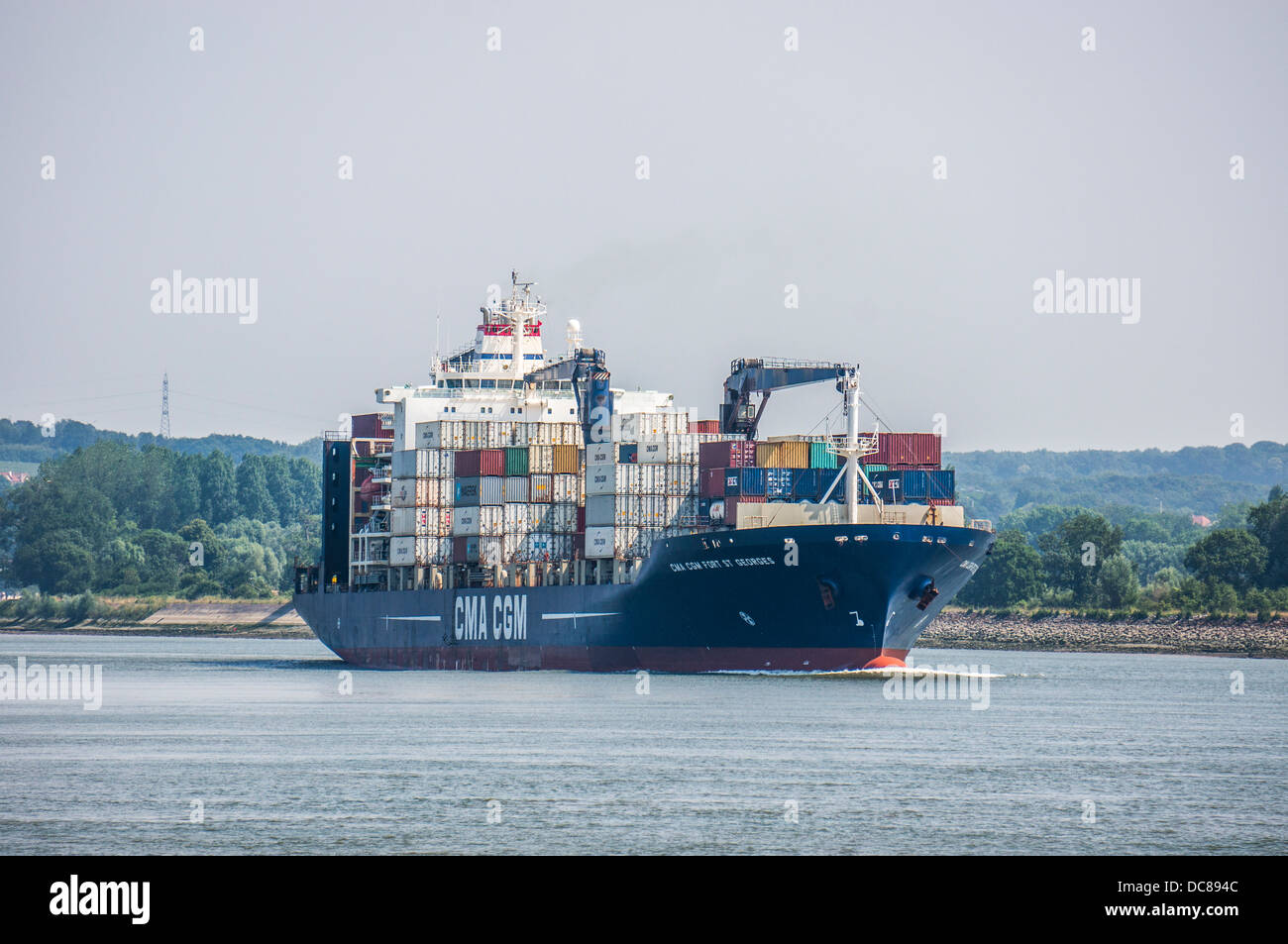 French container ship hi-res stock photography and images - Alamy