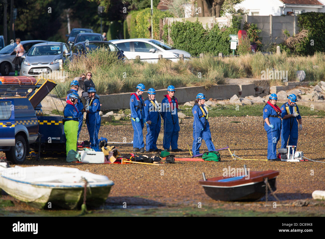 Coastguard Mud Rescue team rescue two women stuck in a canadian canoe ...