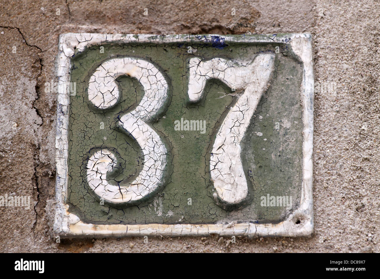 House numbers in different styles and colors (concept for real estate ...