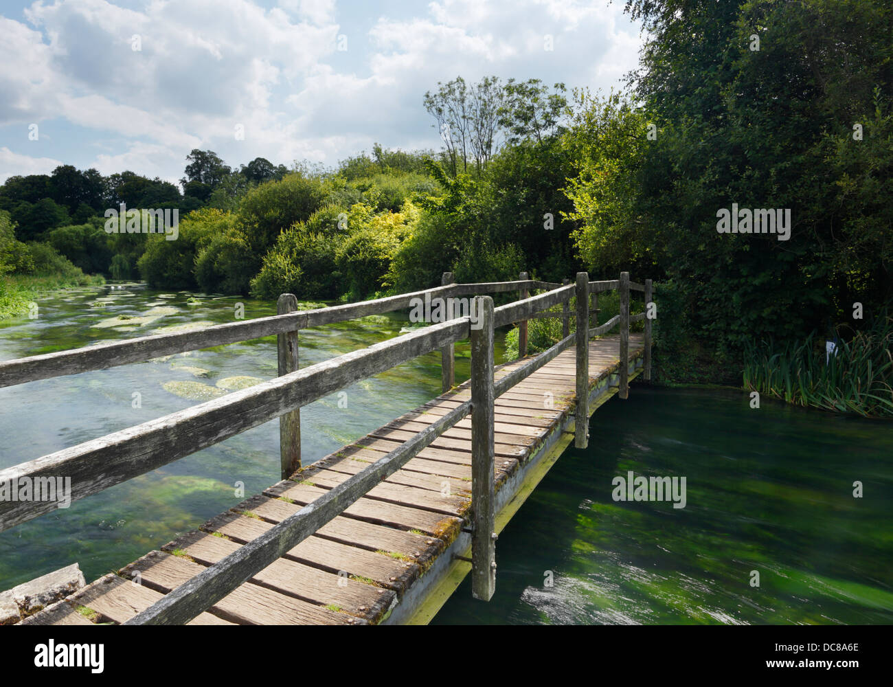 Footbridge over river itchen ovington hi-res stock photography and ...