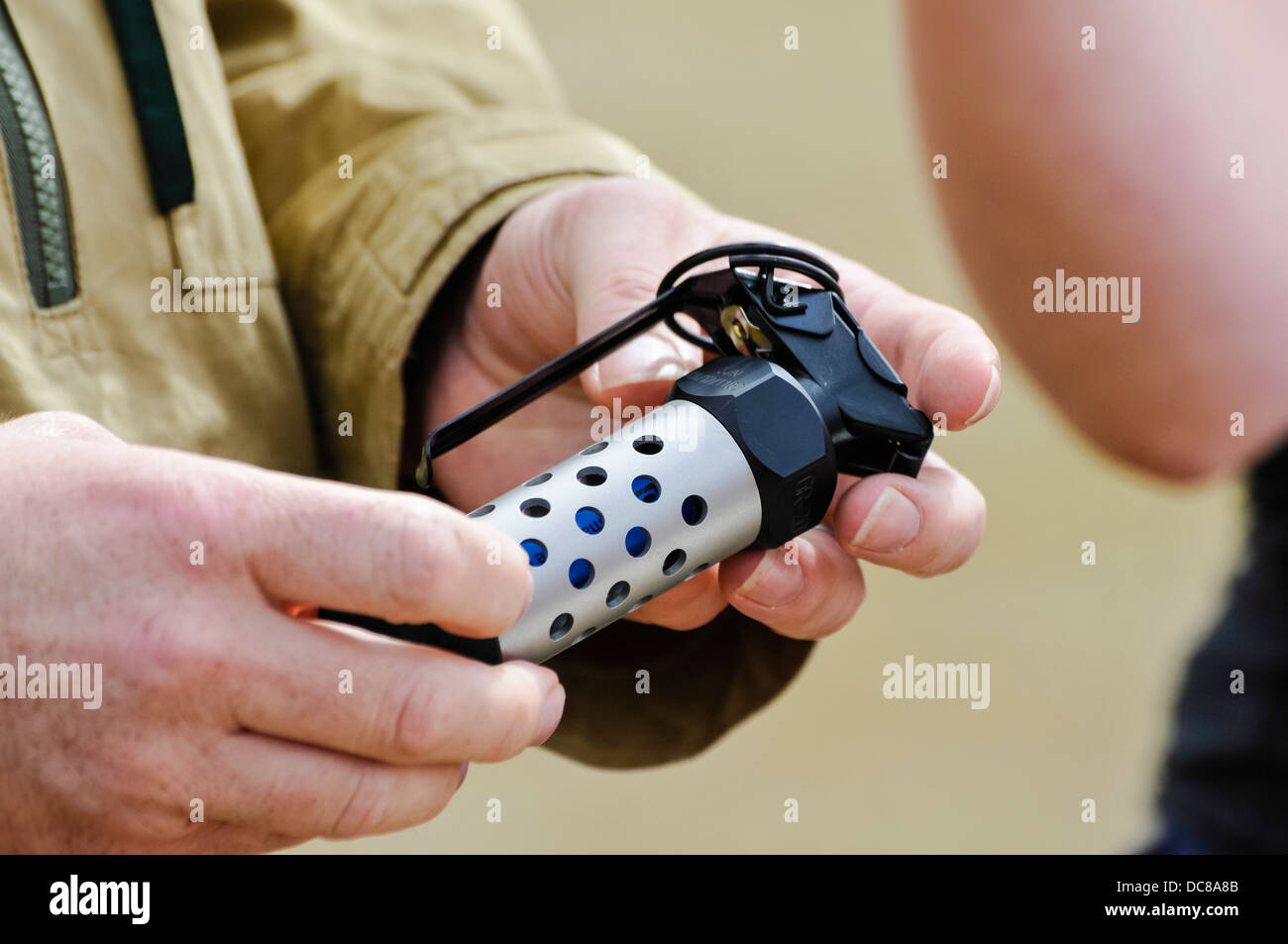 Military smoke grenades hi-res stock photography and images - Alamy