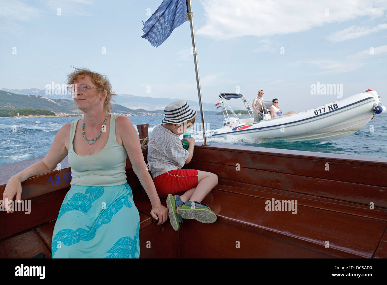 boat tour, Rab Town, Rab Island, Kvarner Gulf, Croatia Stock Photo - Alamy