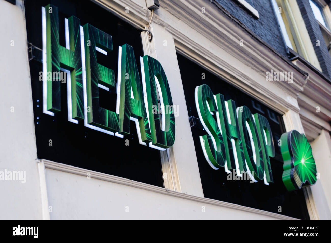 Sign outside a Head Shop Stock Photo - Alamy