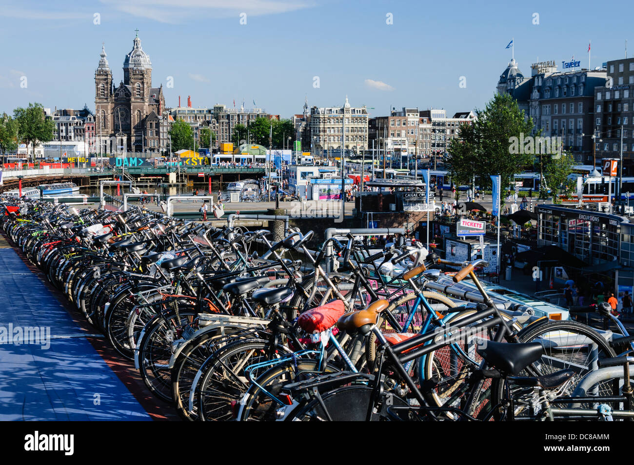 Hundreds of bicycles parked in Amsterdam Stock Photo - Alamy