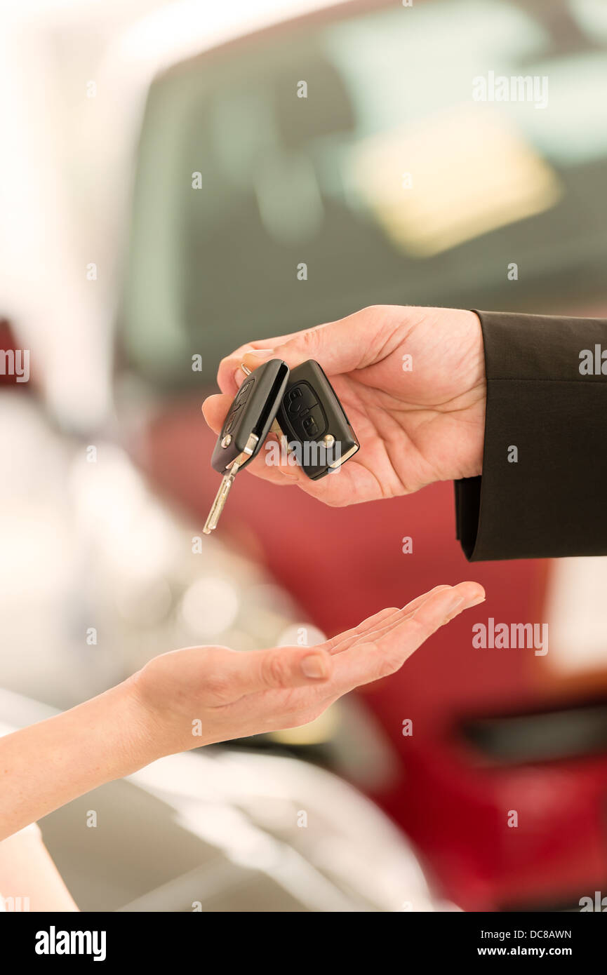 Handing car keys hi-res stock photography and images - Alamy
