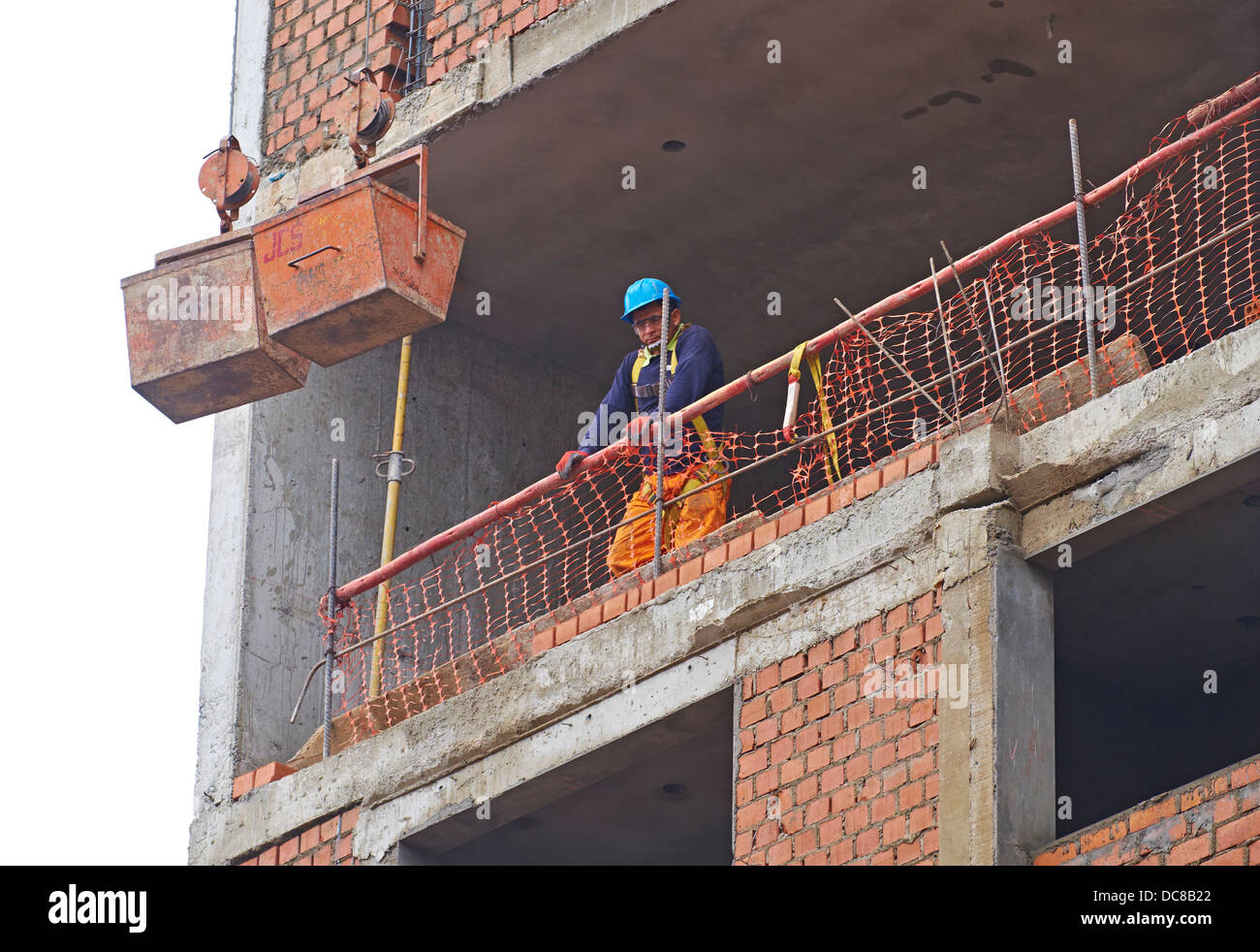 Construction workers, Miraflores district of Lima, Peru Stock Photo - Alamy