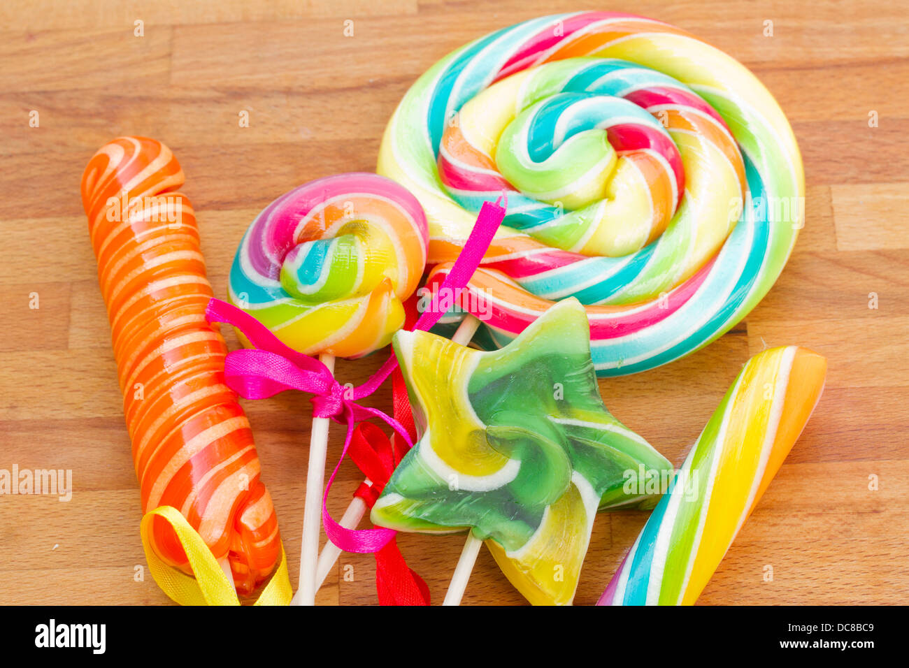 pile candies on table Stock Photo - Alamy