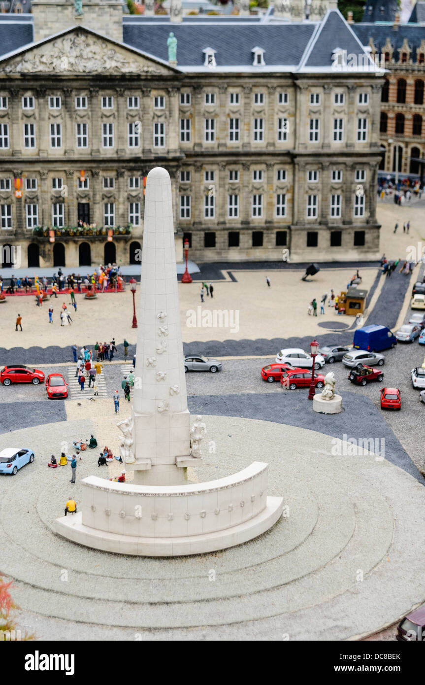 The National Monument in Dam Square, Amsterdam, at Madurodam ...