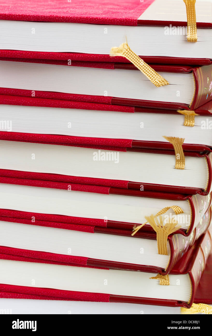 pile of books close up Stock Photo - Alamy