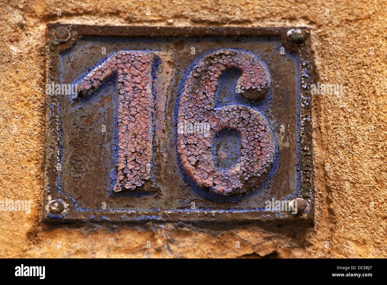 House numbers in different styles and colors (concept for real estate ...