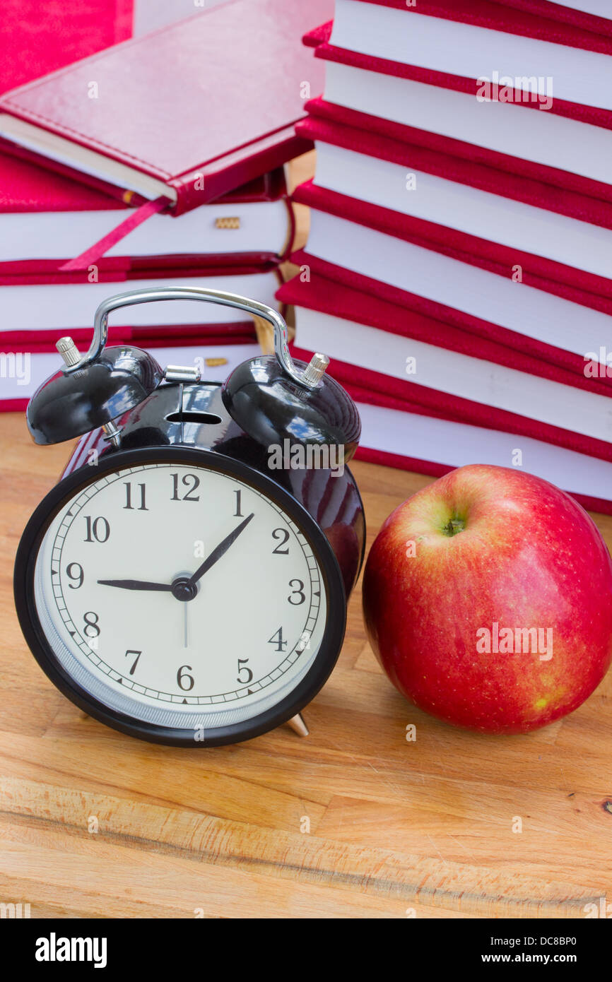 School books isolated vintage bell hi-res stock photography and images ...