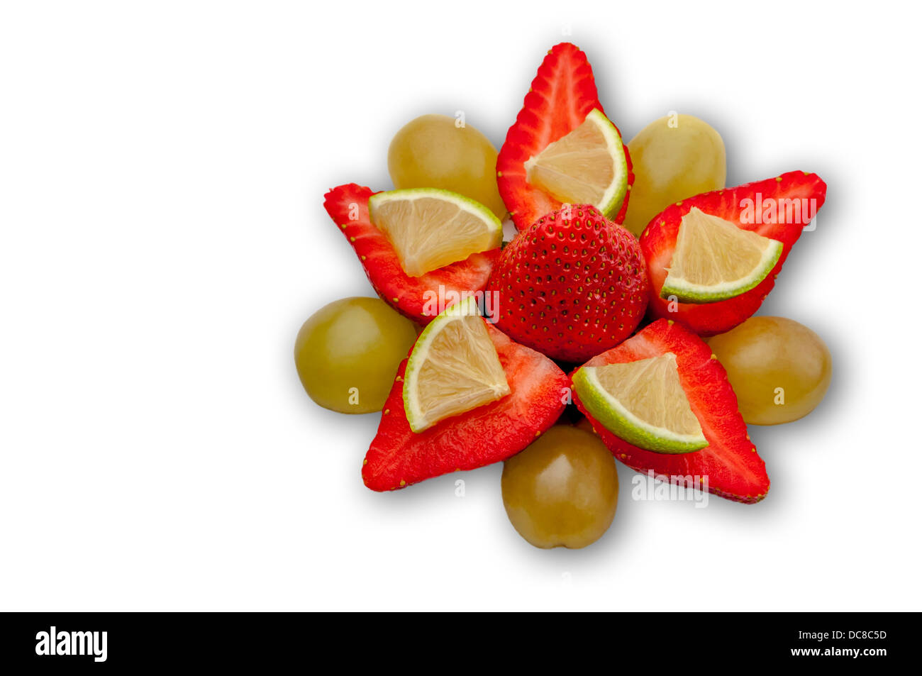 Strawberry Star - Pink Background Stock Photo - Alamy