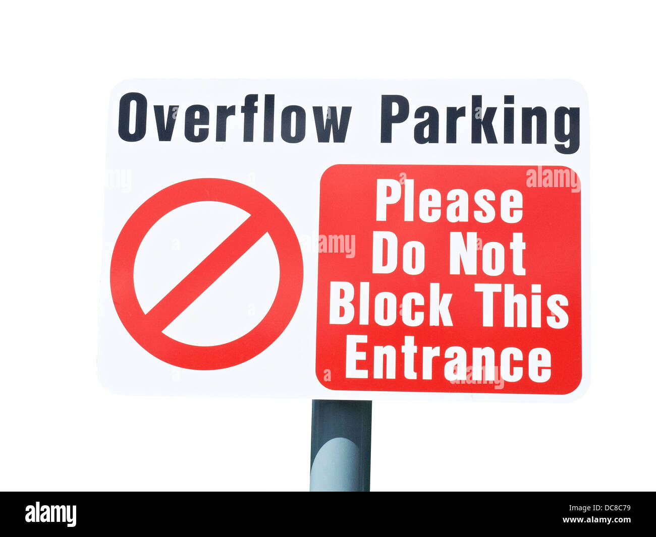 Overflow parking sign uk hi-res stock photography and images - Alamy