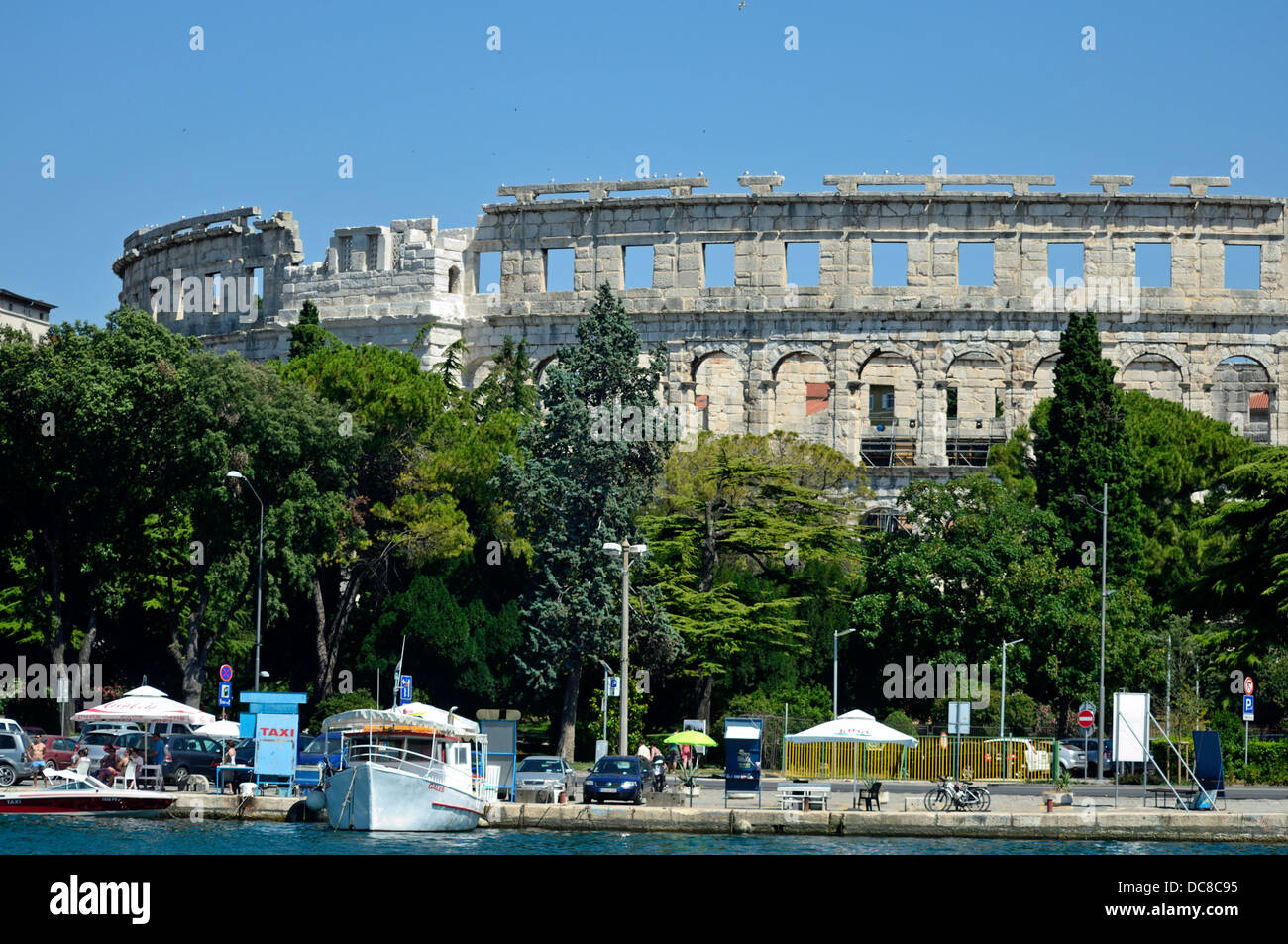 Pula Arena Istria Adriatic Sea Croatia Europe walls Stock Photo - Alamy