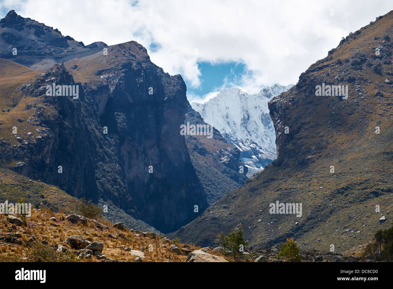 Summit of Ocshapalca in the Peruvian Andes, South America Stock Photo ...