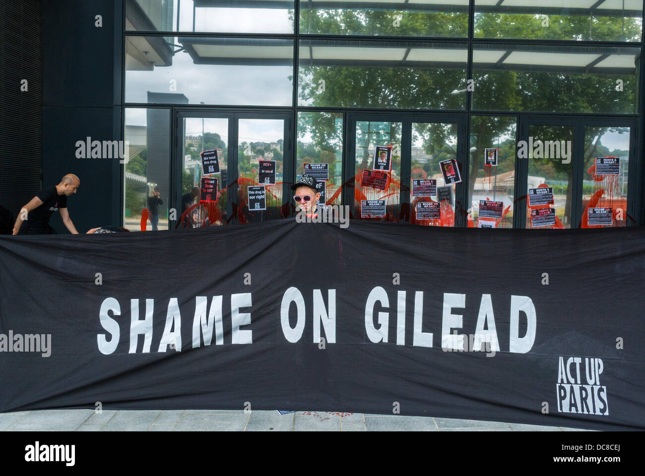 Paris, France. French AIDS Activists, Act Up Protest, Demonstration ...