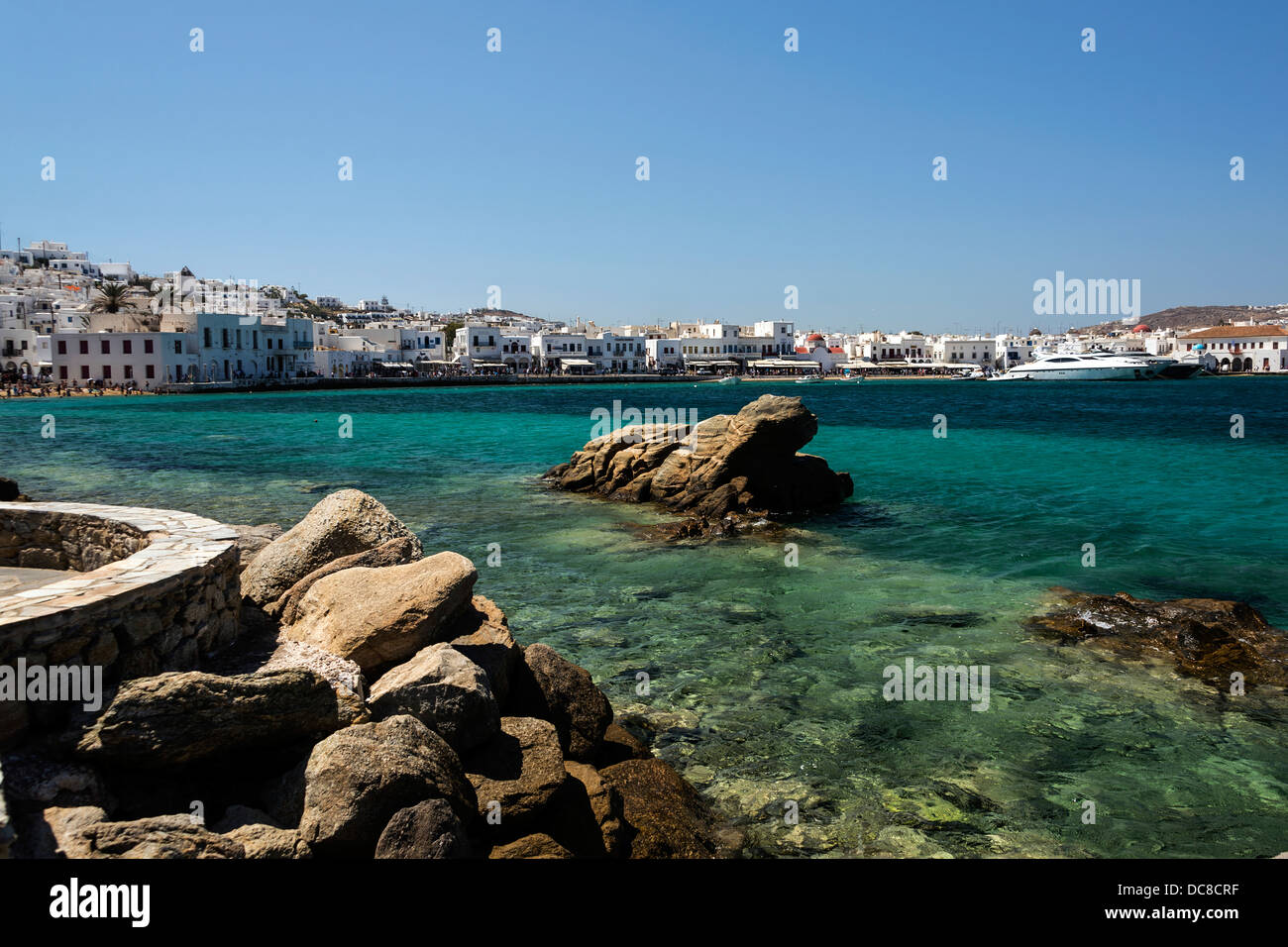 Old Port in Mykonos Stock Photo - Alamy