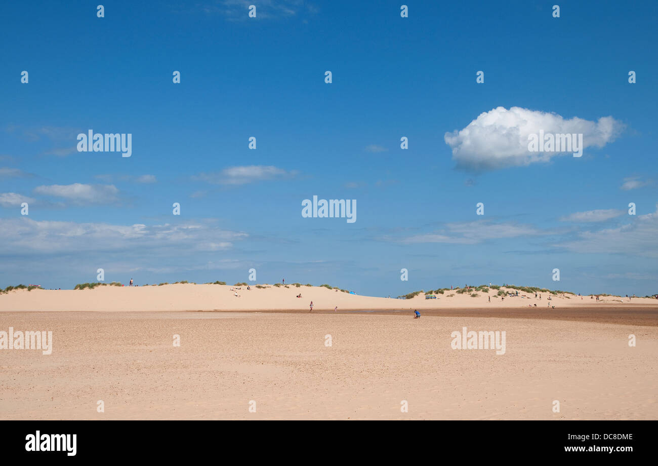 holkham beach north norfolk england seaside landscape Stock Photo - Alamy