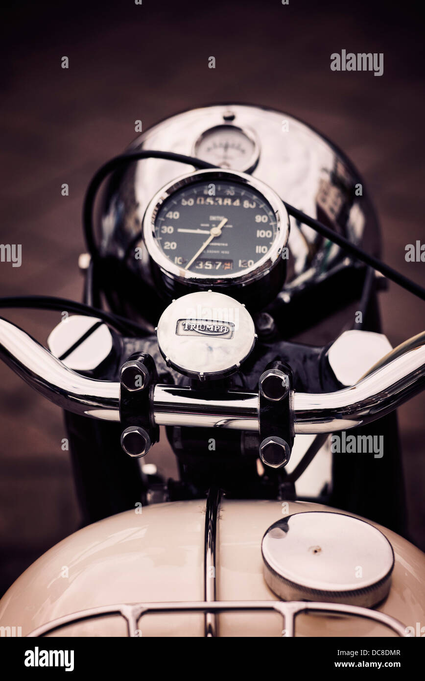 Triumph Tiger 90 350cc motorcycle. Classic british motorcycle Stock ...