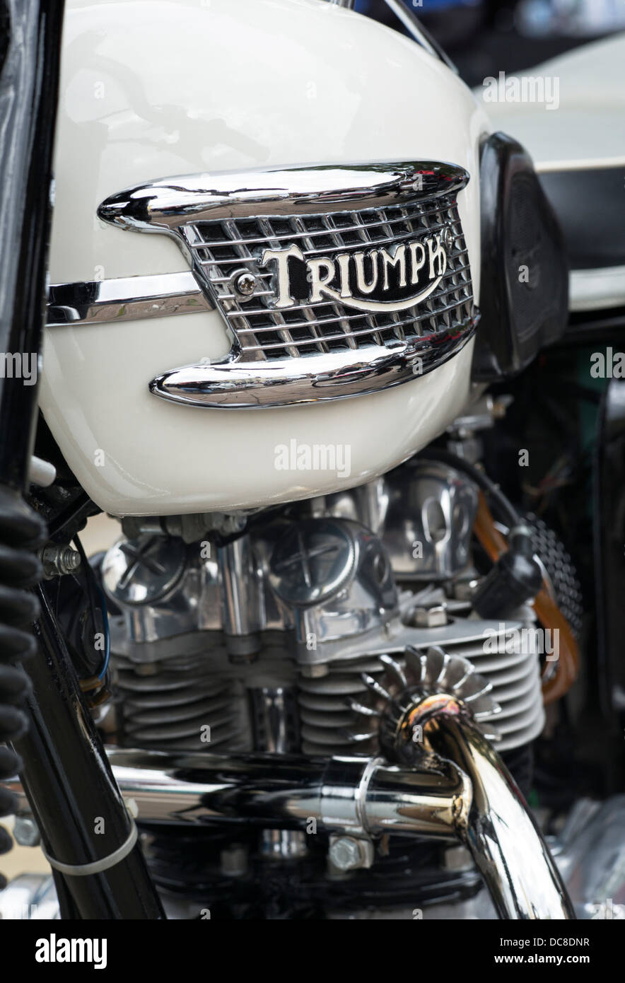 Triumph Tiger 90 350cc motorcycle. Classic british motorcycle Stock ...