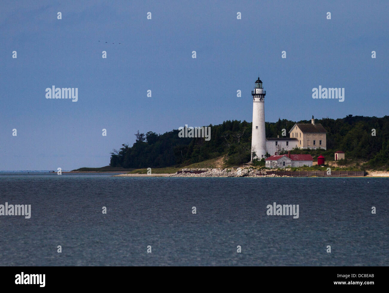 South Manitou Island Light House Stock Photo - Alamy
