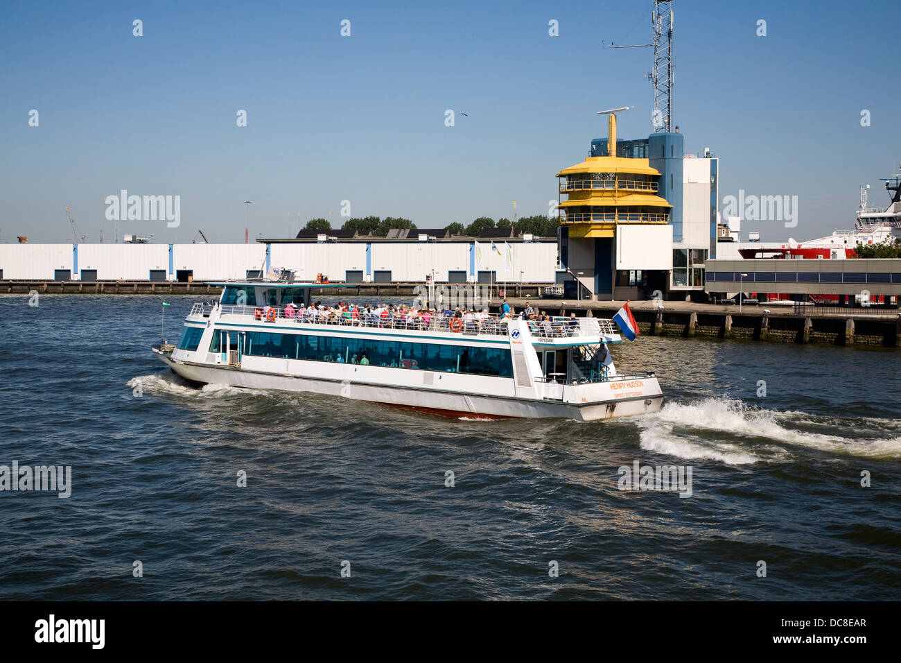 Spido boat trip River Maas Port of Rotterdam Netherlands Stock Photo ...